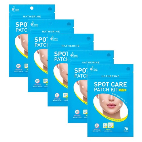 Hatherine Spot Care Patch Kit / 5EA x 76 Patches / RED SPOT, YELLOW ...