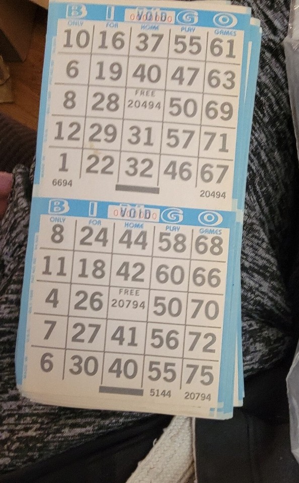 Lucky Brand Bingo Card Sheet Pad 150 Sheets Chips Vtg NIP + Extra Loose ...