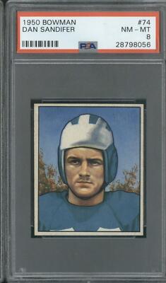1950 Bowman #74 Dan Sandifer PSA 8 | eBay
