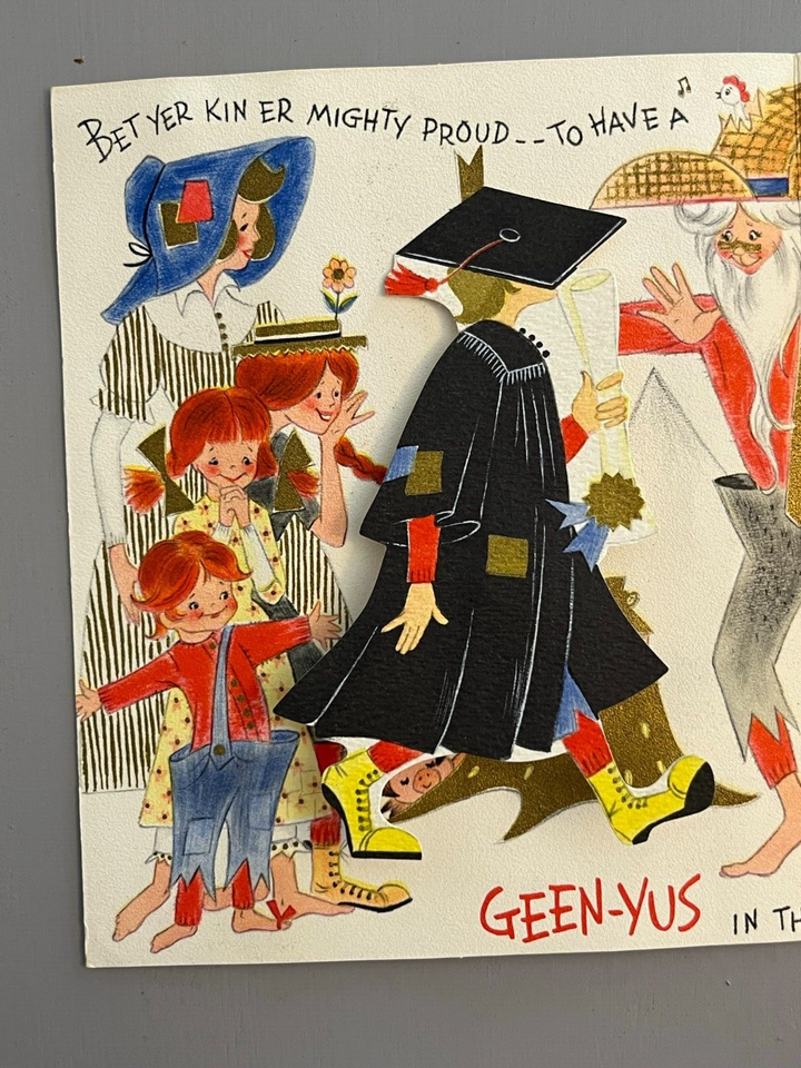 Vintage Greeting Card Graduation Pop Up Hallmark 1950's | eBay