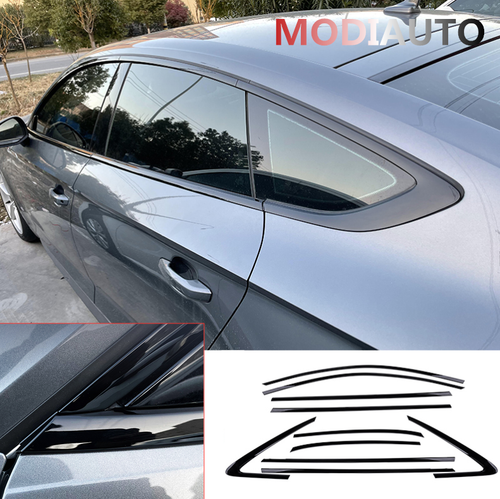 ABS Black 10x For 2018-2022 AUDI A5 S5 Car window frame Strip Trim ...