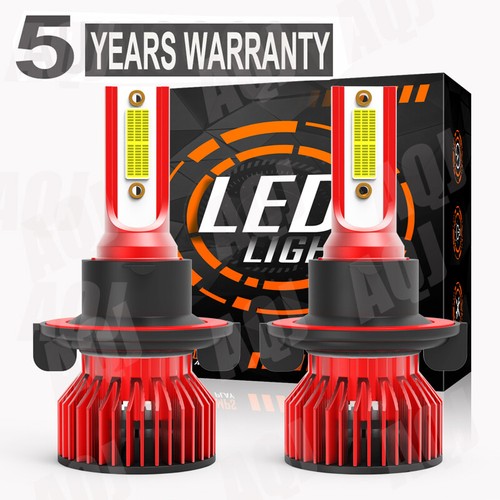 2X H13/9008 Luces Fuertes Para Auto Coche Luz Carro Bulbs LED SUPER ...
