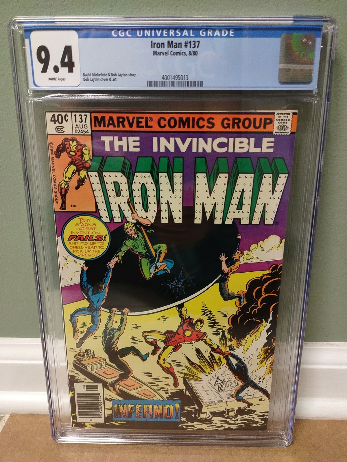 The Invincible Iron Man #137 CGC 9.4 "Marvel Comics" 1980 **FREE ...