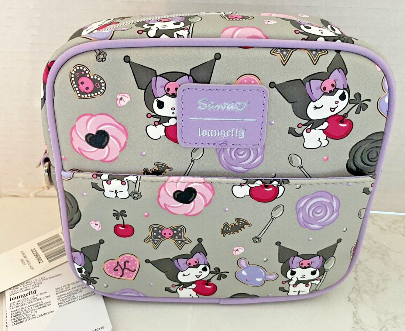 Loungefly Sanrio Kuromi Cakes Sweets Crossbody Bag Lolita Kawaii NWT
