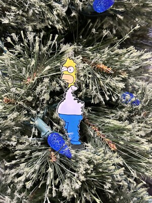 Homer Simpson Fading Into Bushes Ornament Or Pendant- The Simpsons ...
