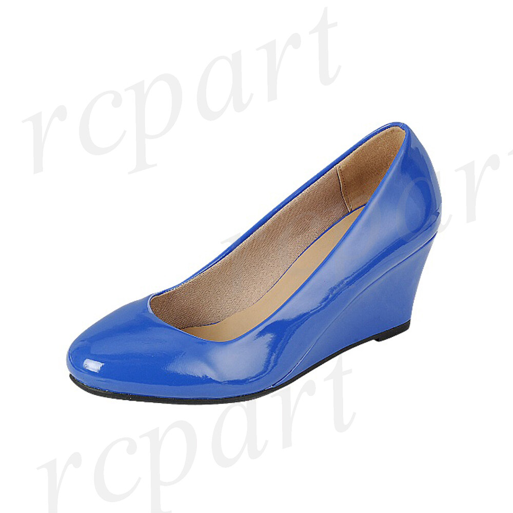 Royal Blue Wedges