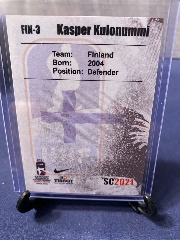 2020-21 SC2021 #FIN-3 KASPER KULONUMMI RC ROOKIE CARD WJC U18 - T03 | eBay