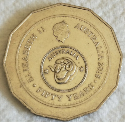 🌟2016 50c Cent Australian Coin 50th Anniversary - Changeover Currency ...