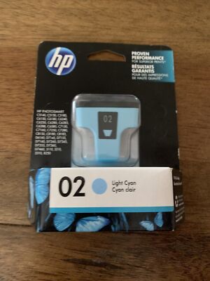 HP 02 Genuine Light Cyan Original New Ink Cartridge C8774WN New In ...