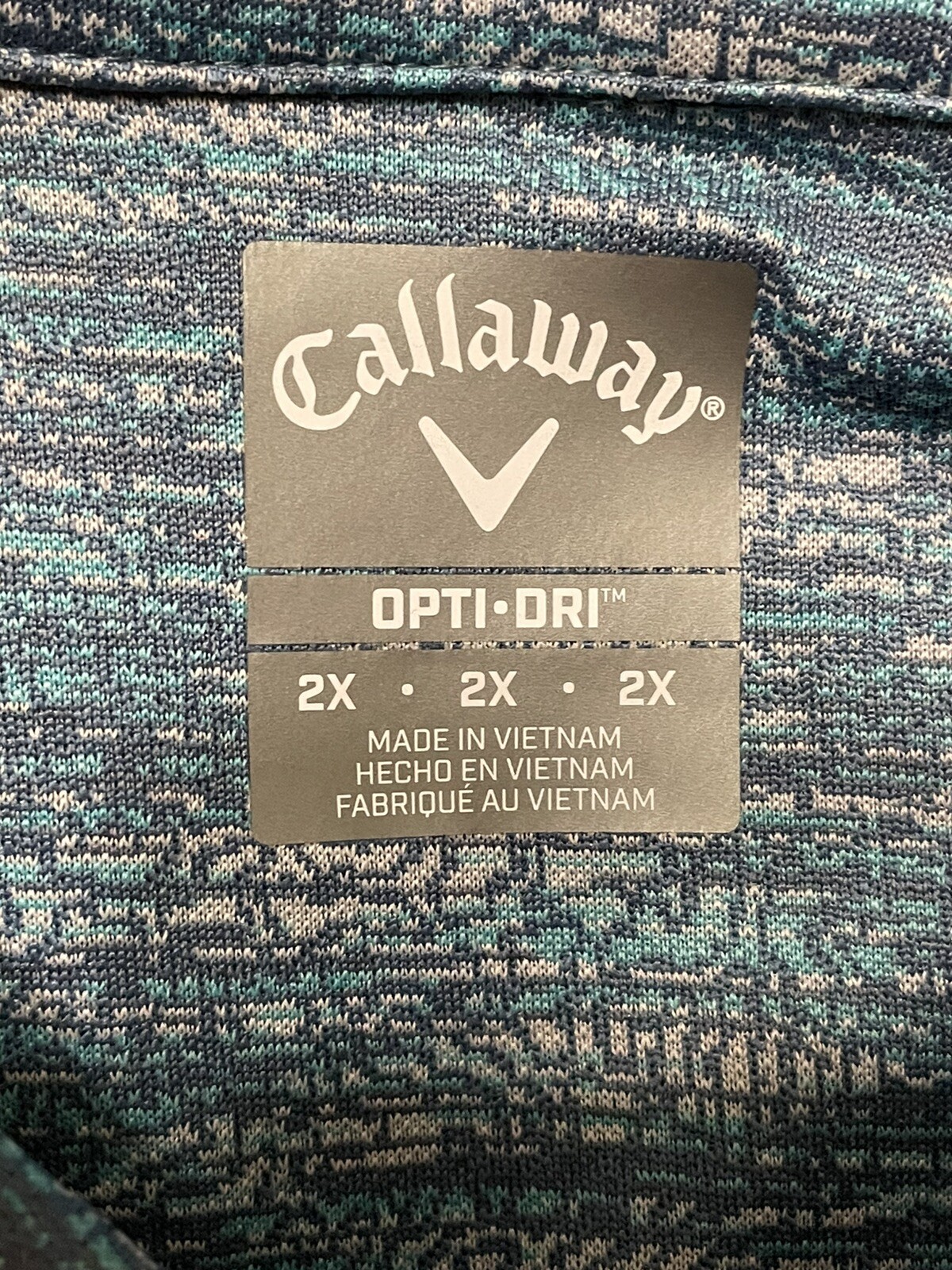 NWT Callaway opti dri size 2X teal short sleeve golf shirt mens $90 | eBay