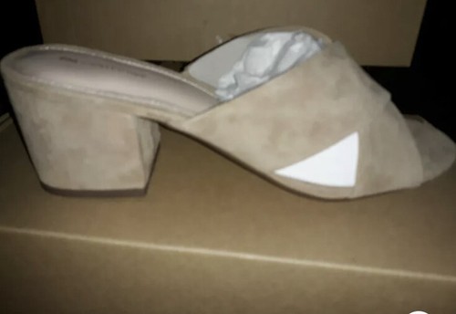 206 Collective Shoes NAOMI CROSS BAND HEEL Tan size 9.5 New In Box | eBay