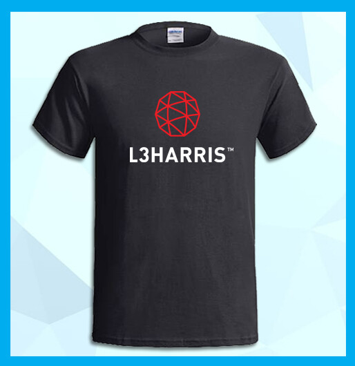 L3Harris Technologies Logo Defense Contractor Black Men's T-Shirt S M L ...