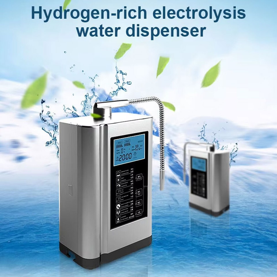 Alkaline Water Ionizer Purifier Machine Touch LCD Control 6000L Washer ...