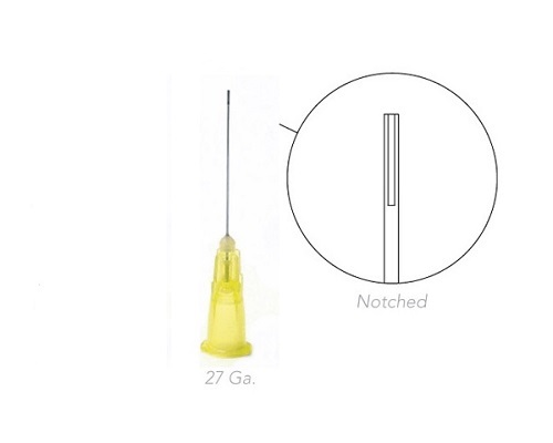 27G Notched Yellow Irrigation Needle 100pk Pac-dent 239 | eBay