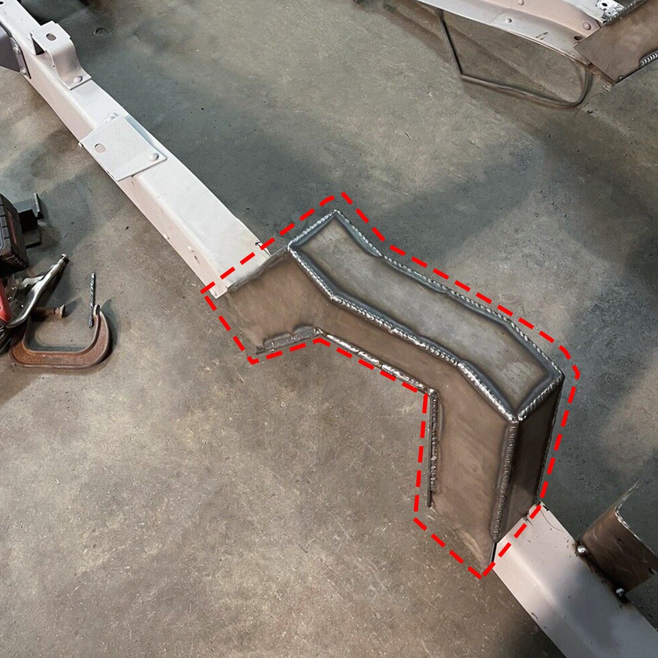 1 PAIR C Notch Frame Step Notch CNotch Set Steel For 1963-1972 Chevy ...