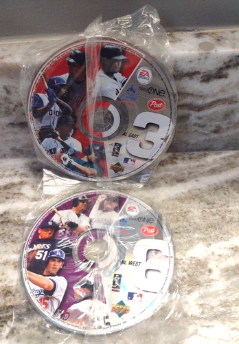 EA Sports Post Cereal Upper Deck AL East #3 NL West #6 CD Rom Disk | eBay