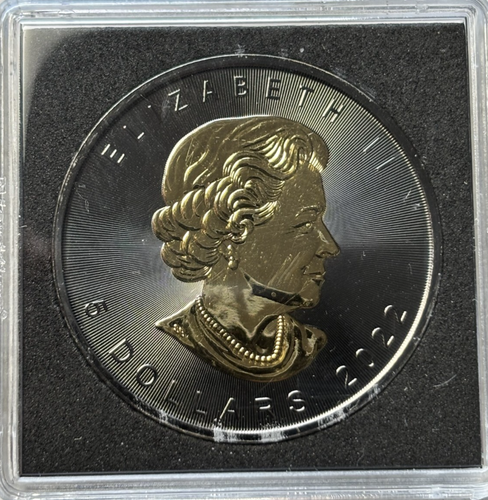 2022 Canada 1oz Silver Maple Leaf Black Ruthenium & Gold | eBay