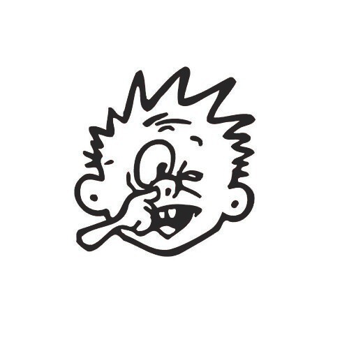 Calvin Style Funny Decal Sticker for Macbook Laptop Car Window Bumper ...