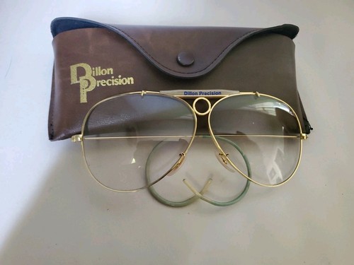 Dillon Precision Clear Lens Aviator Shooting Glasses + Case - Wrap ...