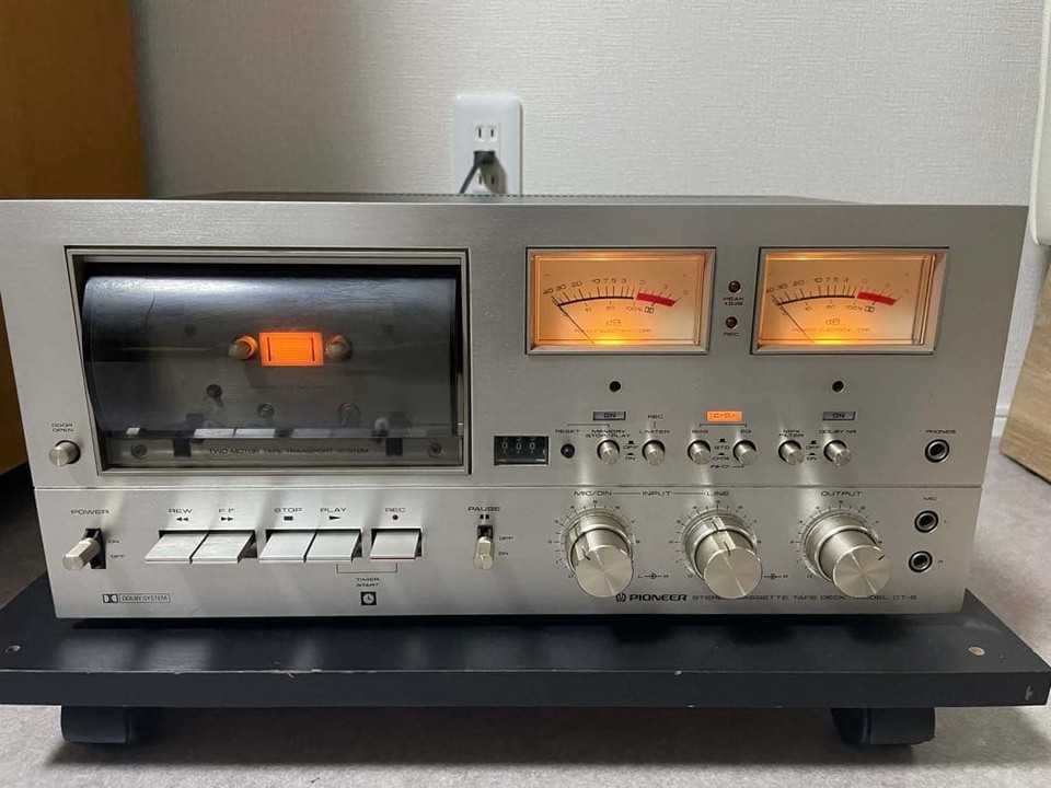 Pioneer CT9 Stereo Cassette Tape Deck Silver Audio Equipment Japan Used ...