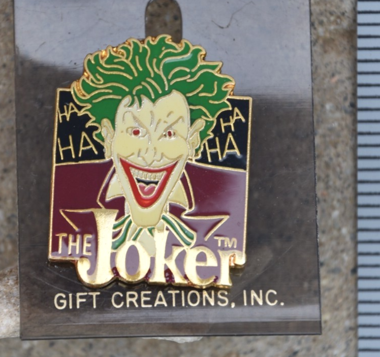 Joker Metal Enamel Pin from 1989 DC Comics Batman Original Gift ...