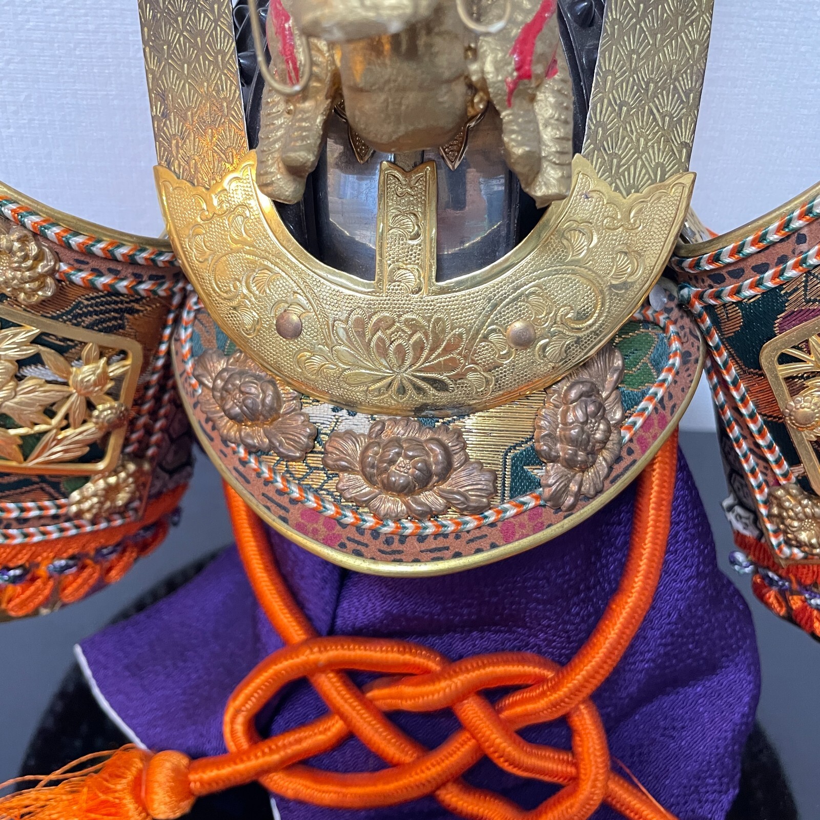 SHOGUN Japan Samurai Helmet Vintage Kabuto Armor Wood Box Set Japanese ...