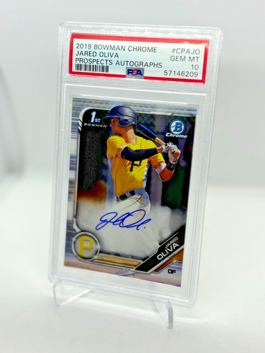 2019 Bowman Chrome Auto Jared Oliva Rookie RC PSA 10 GEM MT #CPAJO | eBay