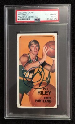 1970-71 Topps PAT RILEY HOF PSA SIGNED AUTOGRAPHED RC ROOKIE Basketball ...