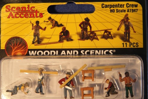 Woodland Scenics - Carpenter Crew (11 pcs.) - HO Scale - A1947 | eBay