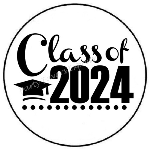 CLASS OF 2024 GRADUATION ENVELOPE SEALS LABELS STICKERS FAVORS | eBay