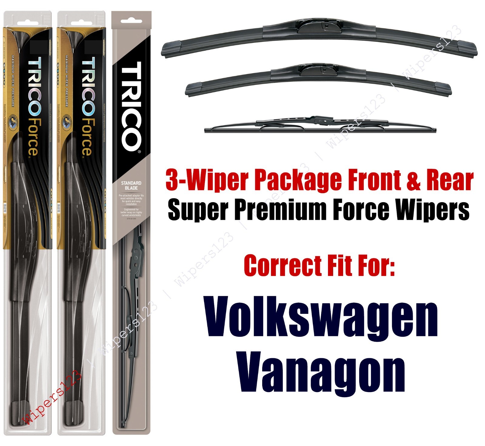 Wipers 3-Pk Hi-Performance fits 1980-1991 Volkswagen Vanagon -25180x2 ...