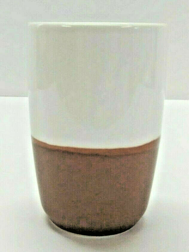 Starbucks 4" Two-Tone Tea Espresso Sake Cup w/o Handle White & Tan ...