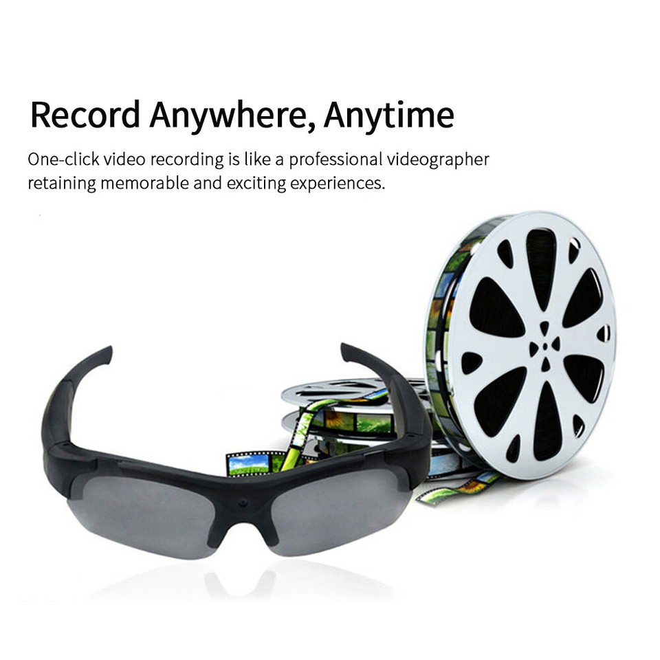 1080P HD Sunglasses Cam Camera Digital Eyewear Glasses Hidden DV DVR ...