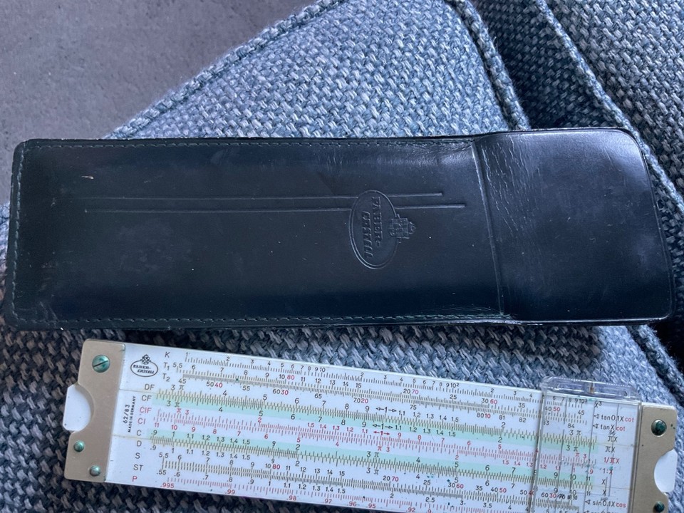 Vintage Faber Castell 62/83 Duplex Slide Rule & Leather Case 1950's ...
