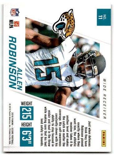 2016 Score - Toe the Line Allen Robinson #11 for sale online | eBay