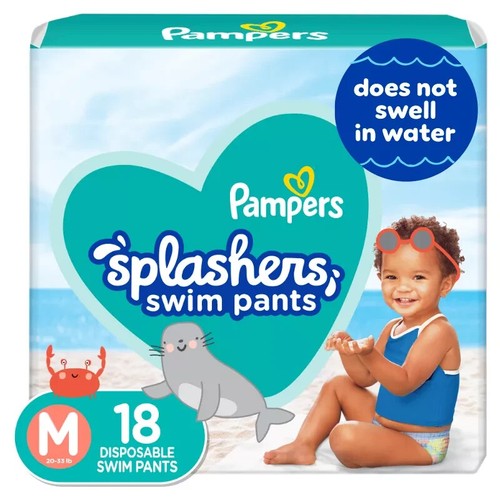 Pampers Splashers Disposable Swim Pants - (M 20-33lb) 18 count 37000764588| eBay