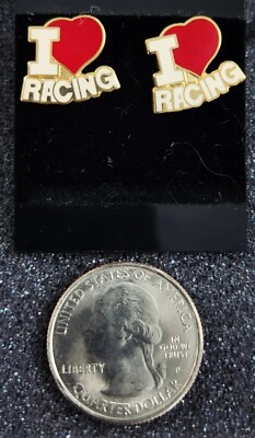 "I LOVE RACING" AUTOMOTIVE EARRINGS COLLECTORS | eBay