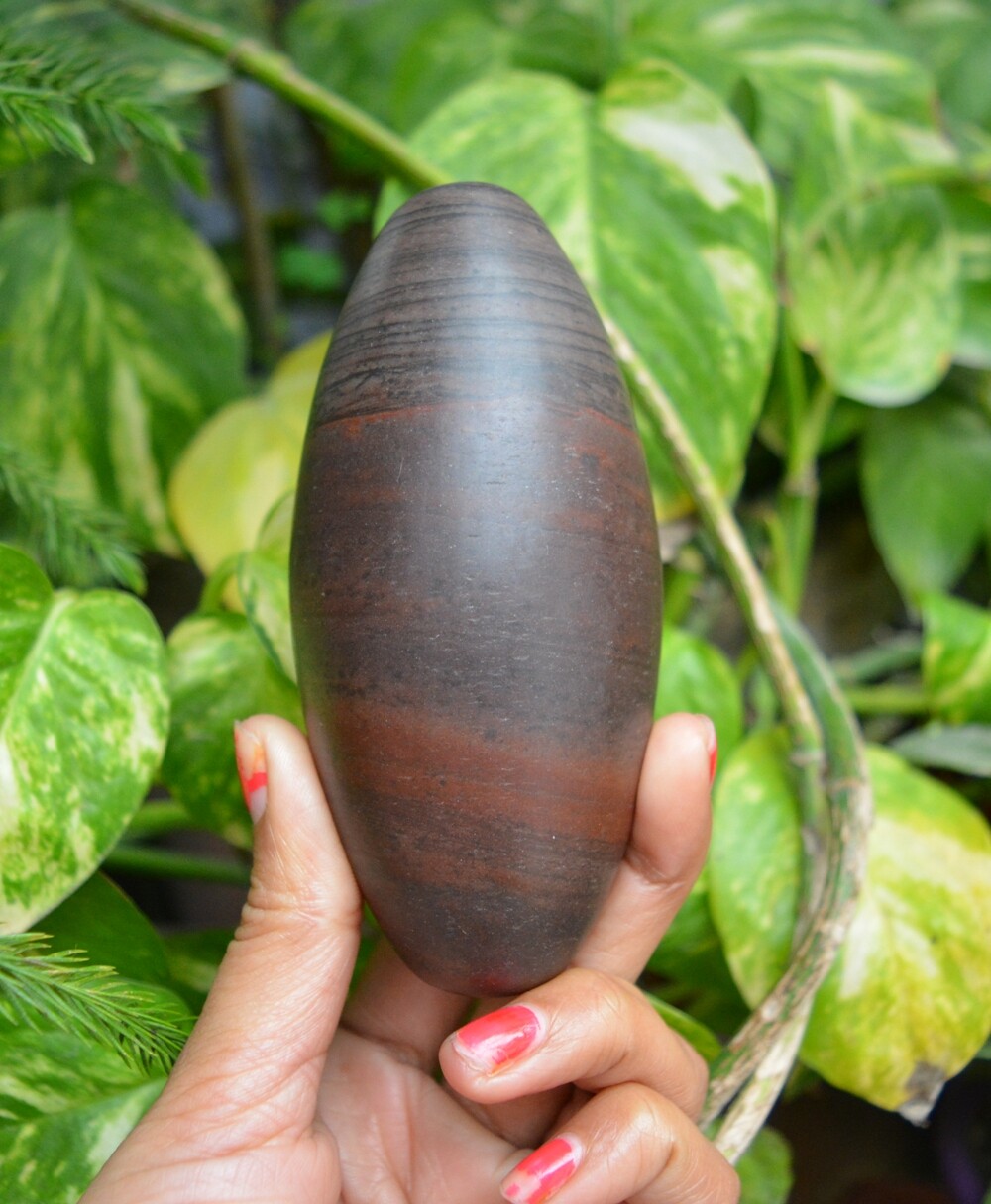 4" Shiva Lingam Stone Narmada River India Attractive & Rare Lingam-I ...