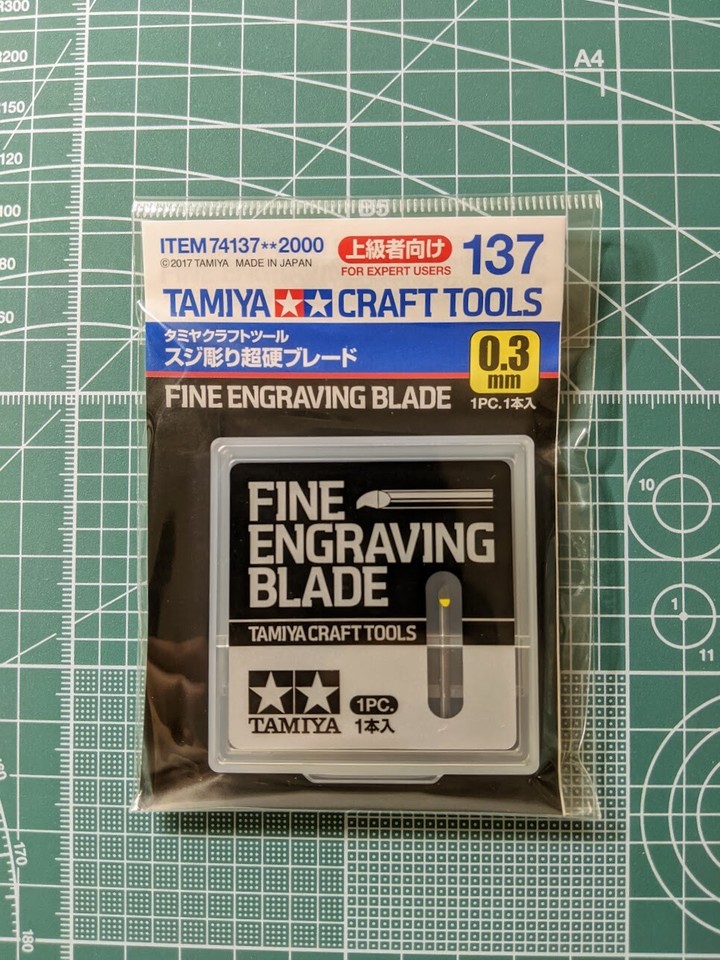 Tamiya Craft Tools FINE ENGRAVING BLADE 0.3mm 74137 | eBay