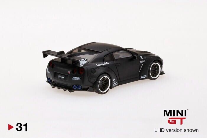 MINI GT 31 (open) LB WORKS Nissan GT-R (R35) Matte Black MINI GT 31 (open) LB WORKS Nissan GT-R (R35) Matte Black
