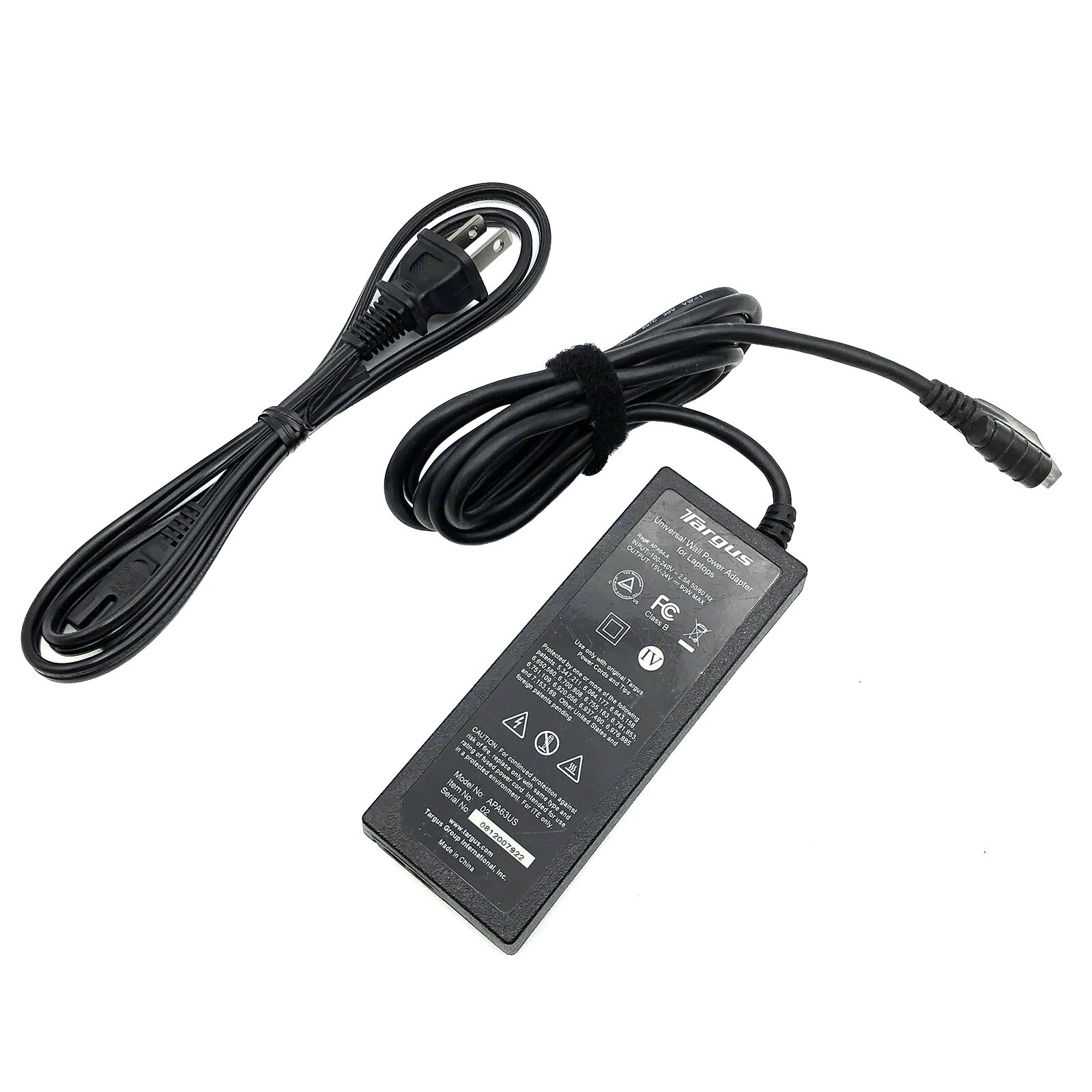 Genuine 90W Max Targus AC DC Adapter Compatible with 209 212 401 Tips ...