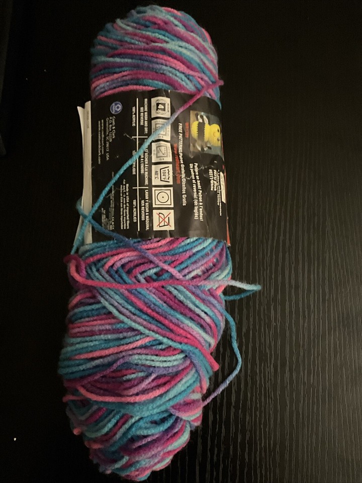 Red Heart Super Saver Color: 0784 ART. E300 Yarn, Bonbon Print | eBay