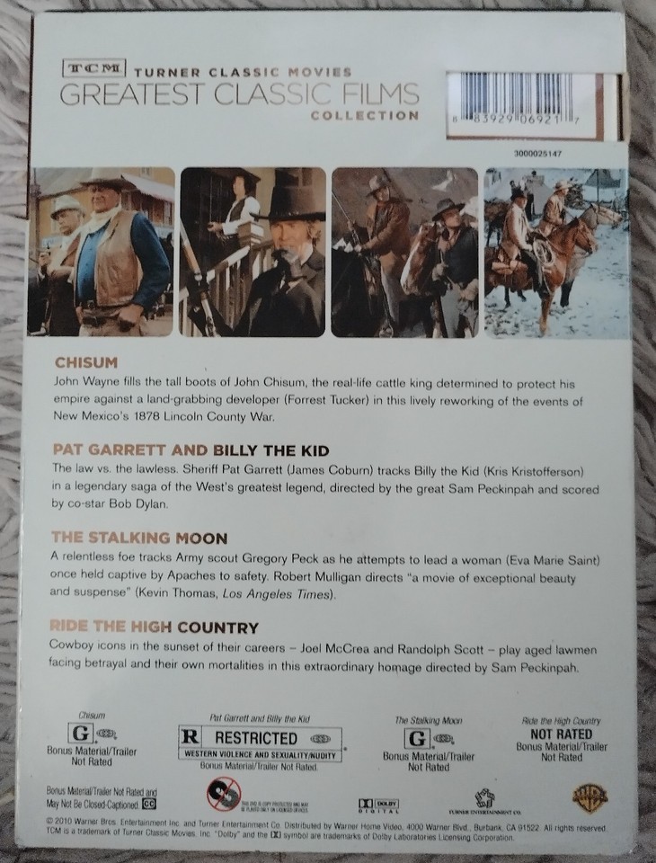 Greatest Classic Films Collection - Westerns ( DVD, 2010) Warner ...
