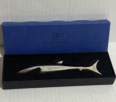IBM Shark Bottle Opener Ink Pen Silver Tone Metal Enterprise Storage ...
