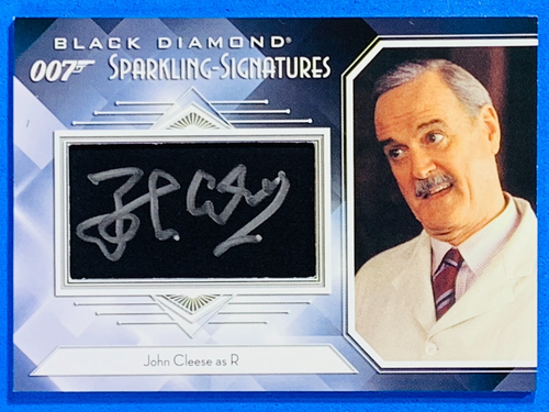 2024 Upper Deck James Bond 007 Black Diamond John Cleese Sparking Auto ...
