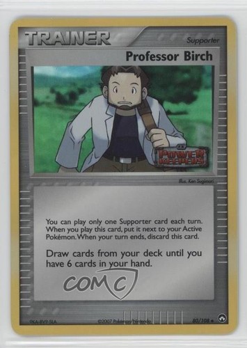 Professor Birch Reverse Foil Pokemon EX Power Keepers #80 2007 READ | eBay