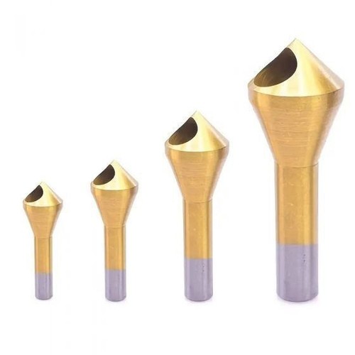 4 Pcs Round Shank Cutting Metal Tool & Shape Countersink Deburring ...