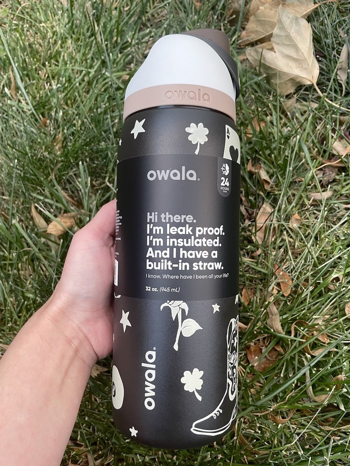 Owala 🤠 Goodluck 32 oz. AUTHENTIC Cowboy Icons FreeSip Bottle Urban ...