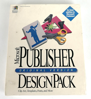 Microsoft Publisher Design Pack - Software - 1994 - New Sealed | eBay