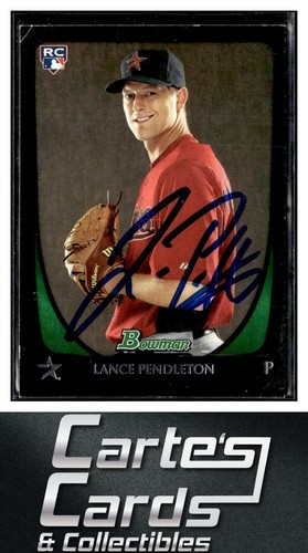 Lance Pendleton 2011 Bowman Draft Picks #68 Astros TTM/IP Signed ...